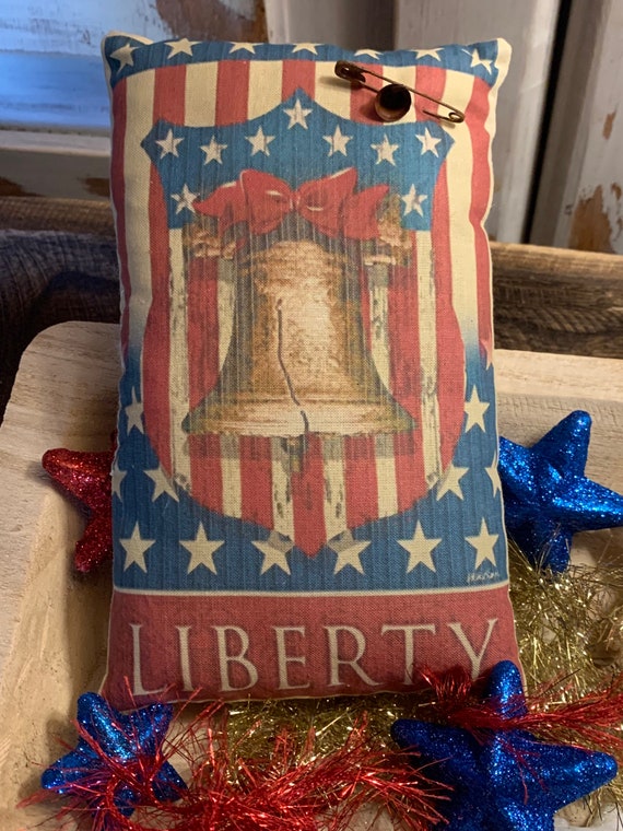 New Vintage Liberty Bell Patriotic Art Print Bowl Filler | Etsy