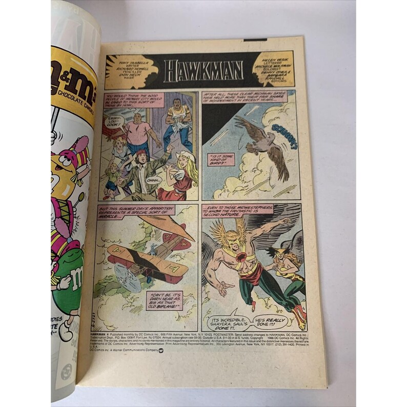 Hawkman #4 1986 DC Comics Zatanna Appearance Isabella Howell Heck VF/NM ...