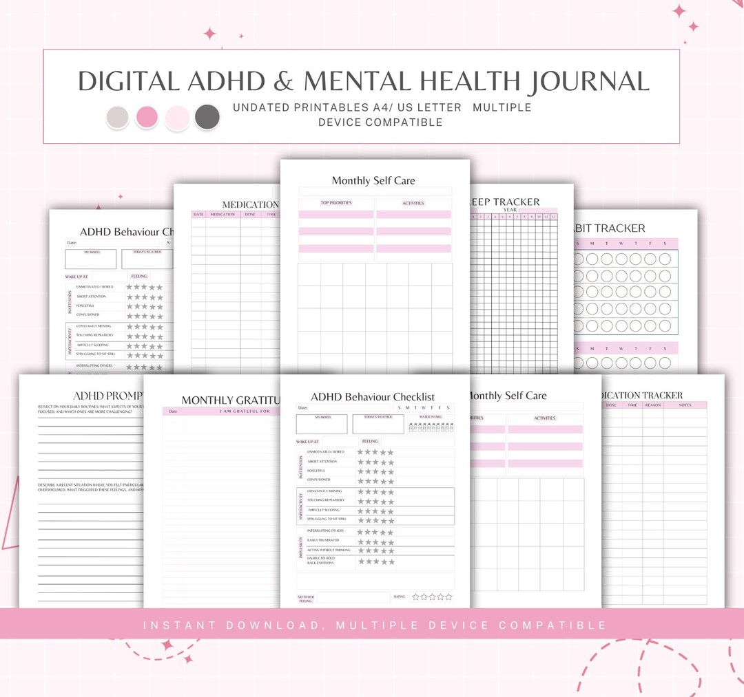 ADHD Planner, Executive Function Organizer, Daily Routine and Task ...