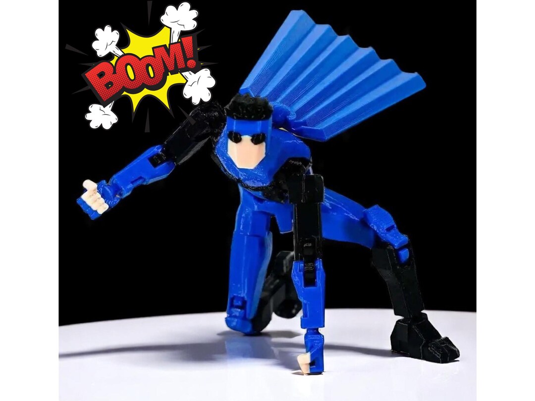 3D Printed Superhero Action Figure, Invincible & Omni-man Inspired ...