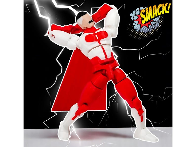 Invincible & Omni-man Inspired Action Figure – Poseable Jointed ...