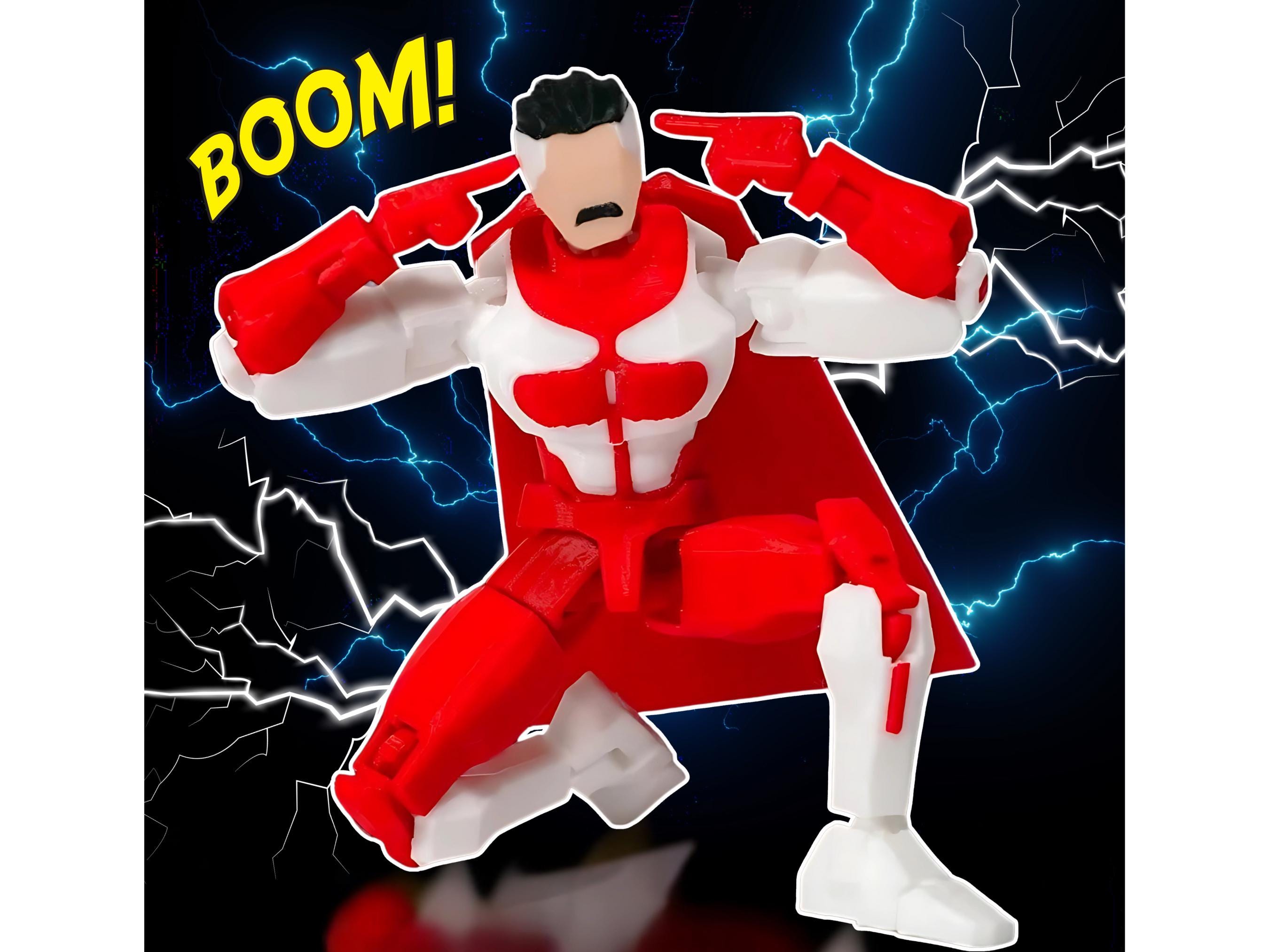 Invincible & Omni-man Inspired Action Figure – Poseable Jointed ...