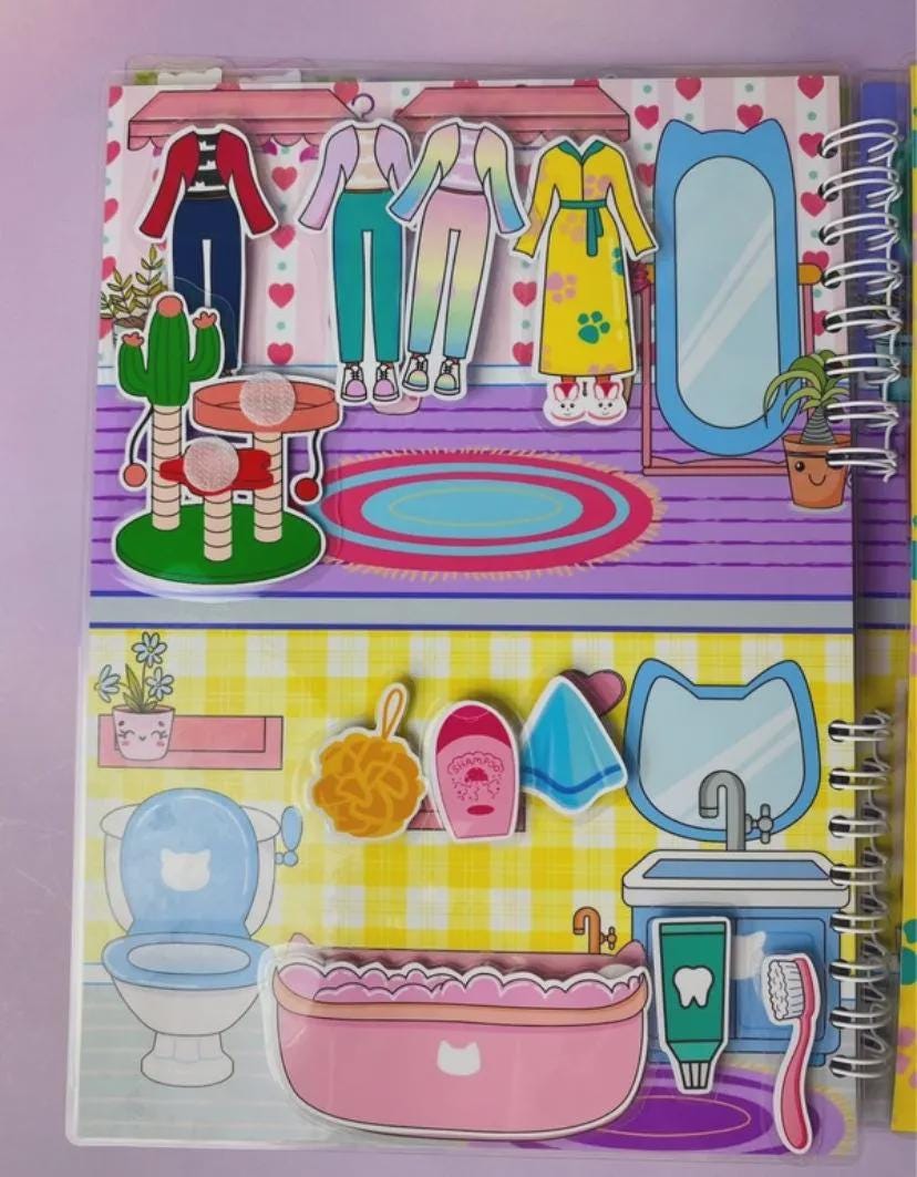 Gabi/printable Book/paper Doll/montessori Book/digital Download/for ...