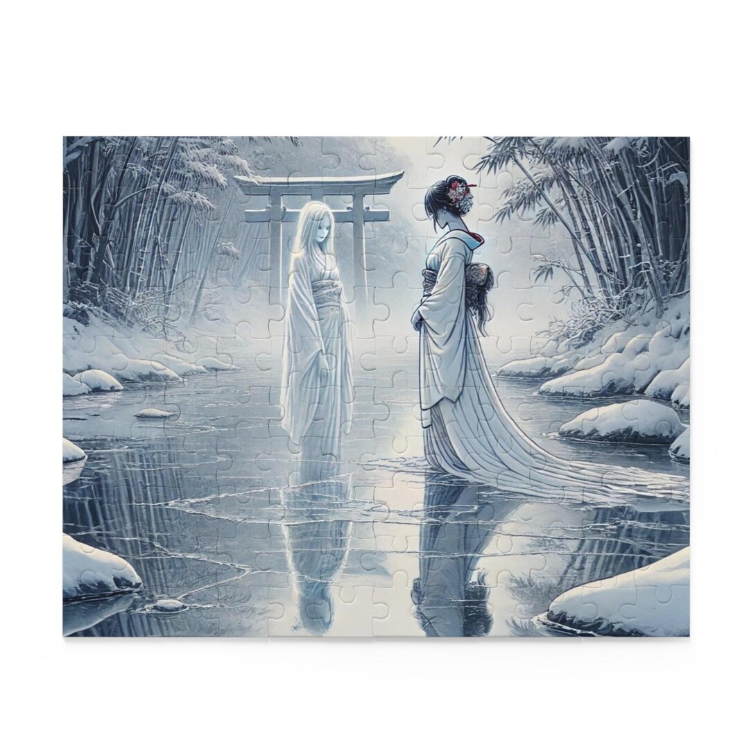 Puzzle, Traditional Japanese Art Jigsaw, Yuki-onna Ukiyo-e Design, 120 ...