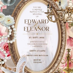 Labyrinth Inspired Wedding Invitation | Wedding Invite | Digital ...