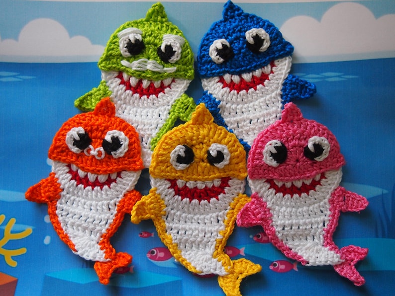 Sharks Crochet Patterns - Etsy