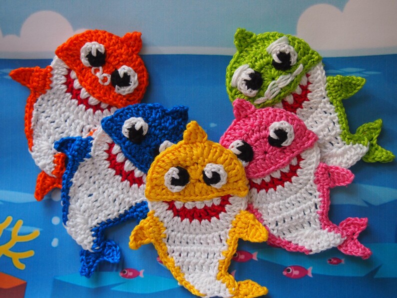 Sharks Crochet Patterns - Etsy