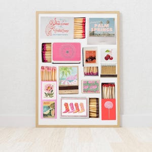 Blank Matchbook Art Template, Pink - DIY | Digital Matchbox Art | DIY ...