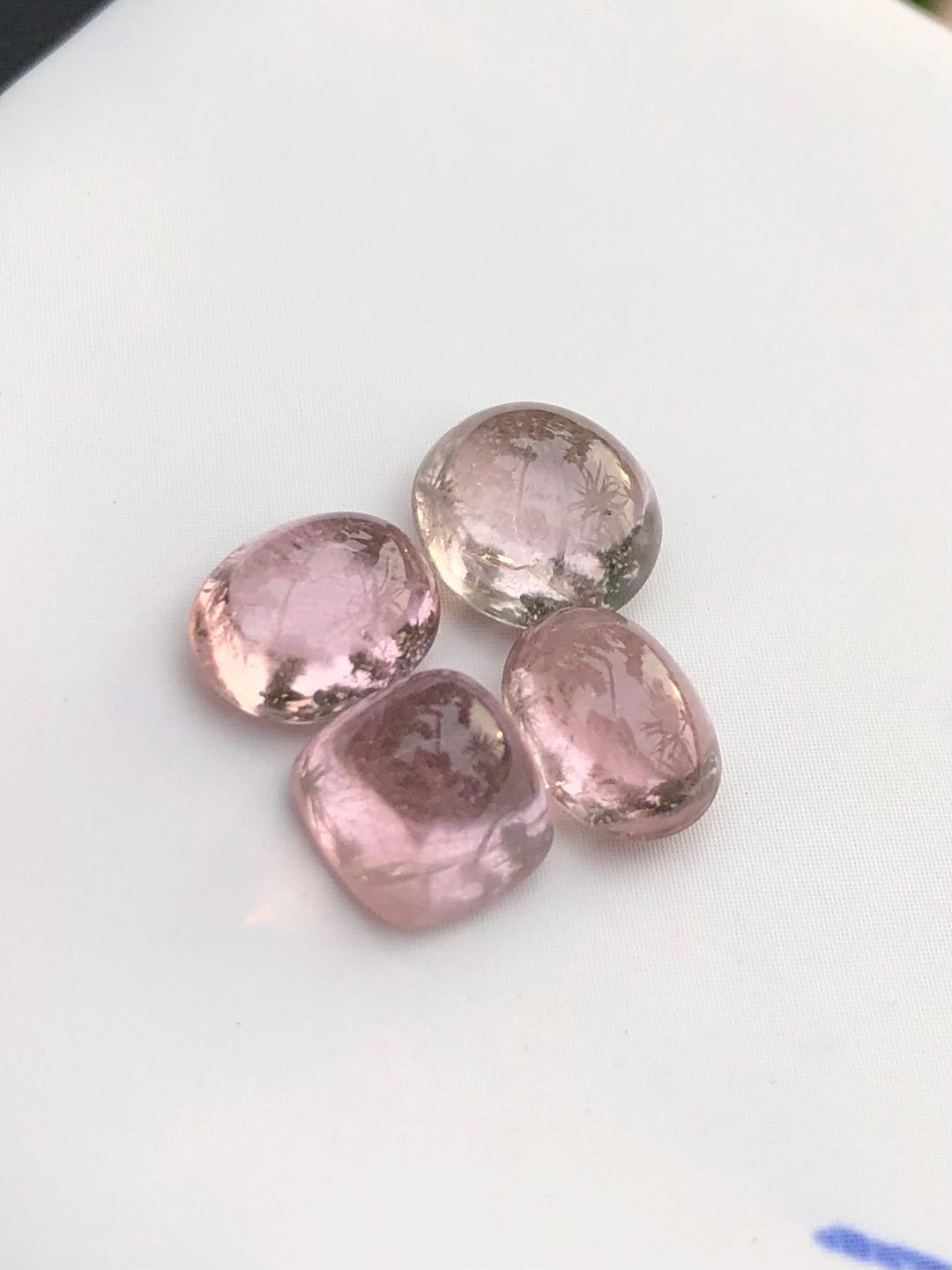 7.25 Cts Natural Afghan Baby Pink Colour Tourmaline Cabochons - Etsy