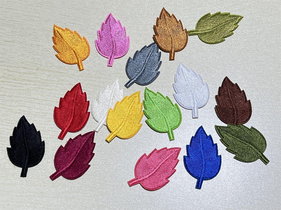 Maple Leaf Patch, Leaves Patch, Iron on Patch, Embroidered Patch ...