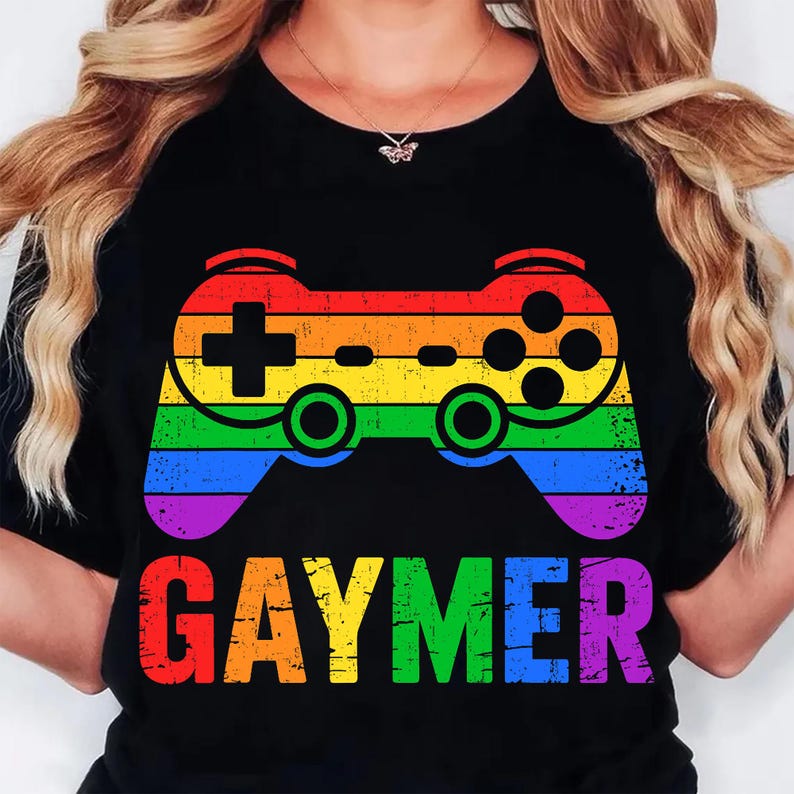 Gaymer PNG Bundle, Funny Pride Gaming Png, Rainbow Gamer Controller ...