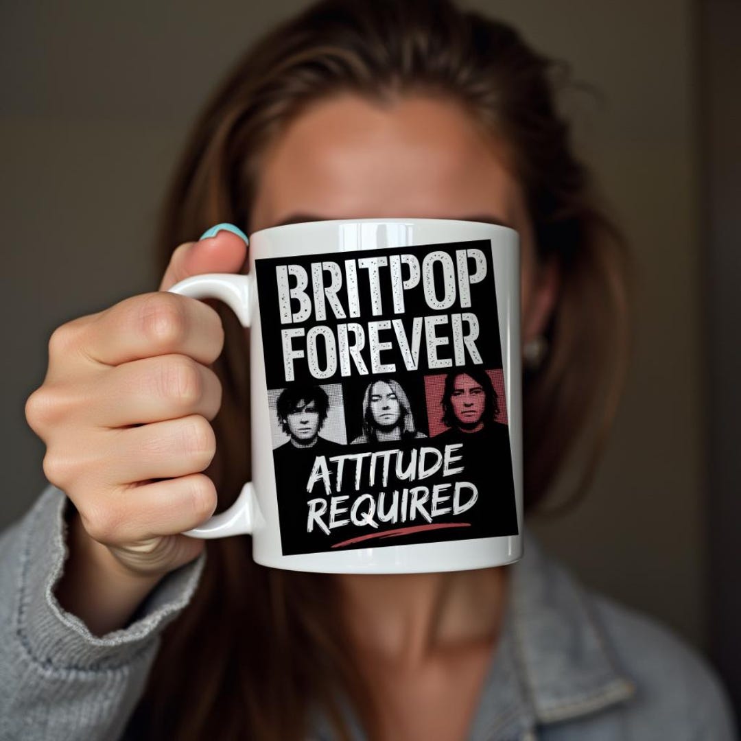 Britpop Forever Mug - 90s Rock Band Coffee Cup - Indie Rock Fan Gift ...