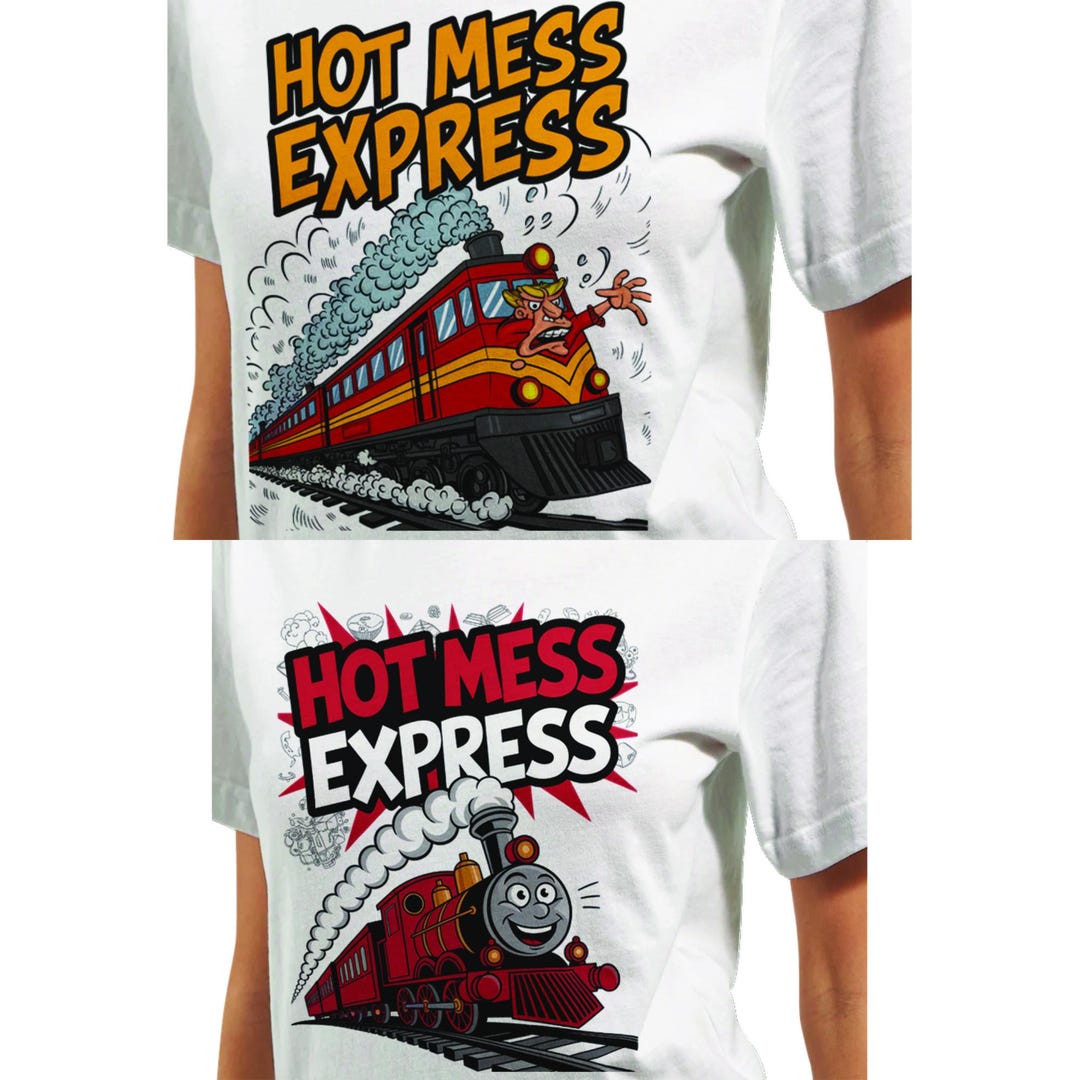 Hot Mess Express T-shirt - Funny Train Graphic Tee - Chaos Lover Shirt ...