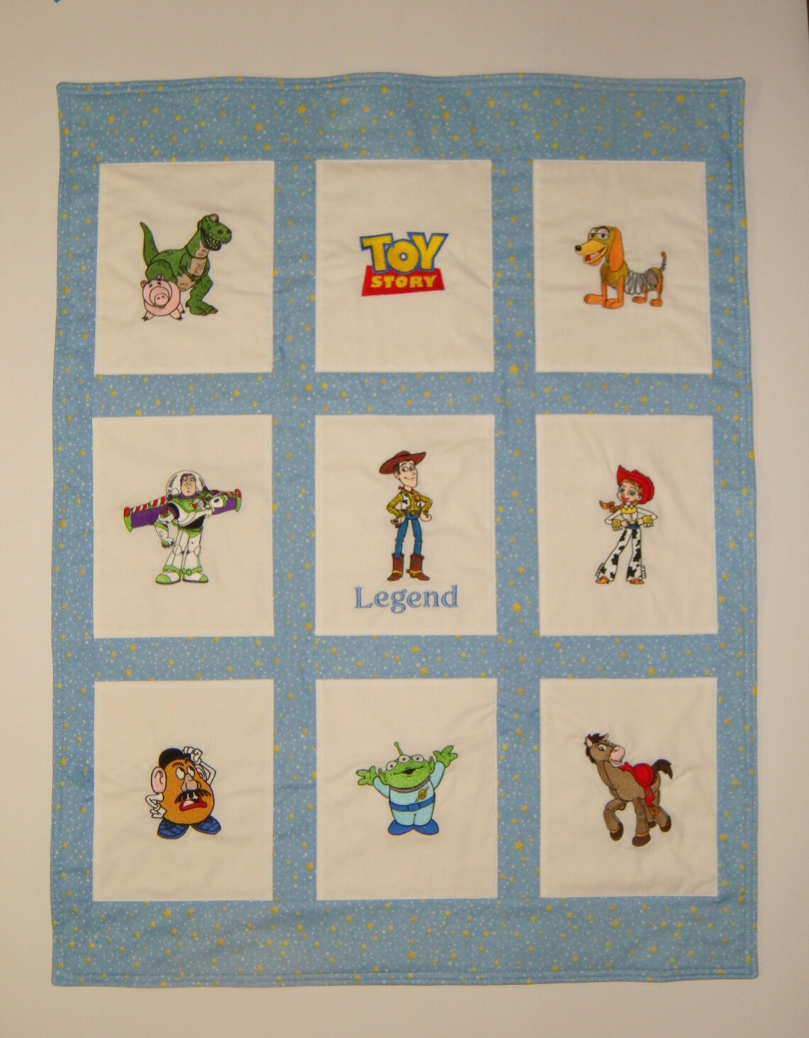 Made to Order Embroidered Toy Story Baby Quilt / Blanket - Etsy