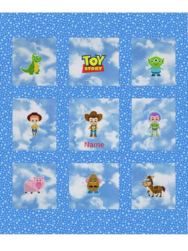 Toy Story Baby Quilt / Blanket - Personalized With Name - Custom Made ...