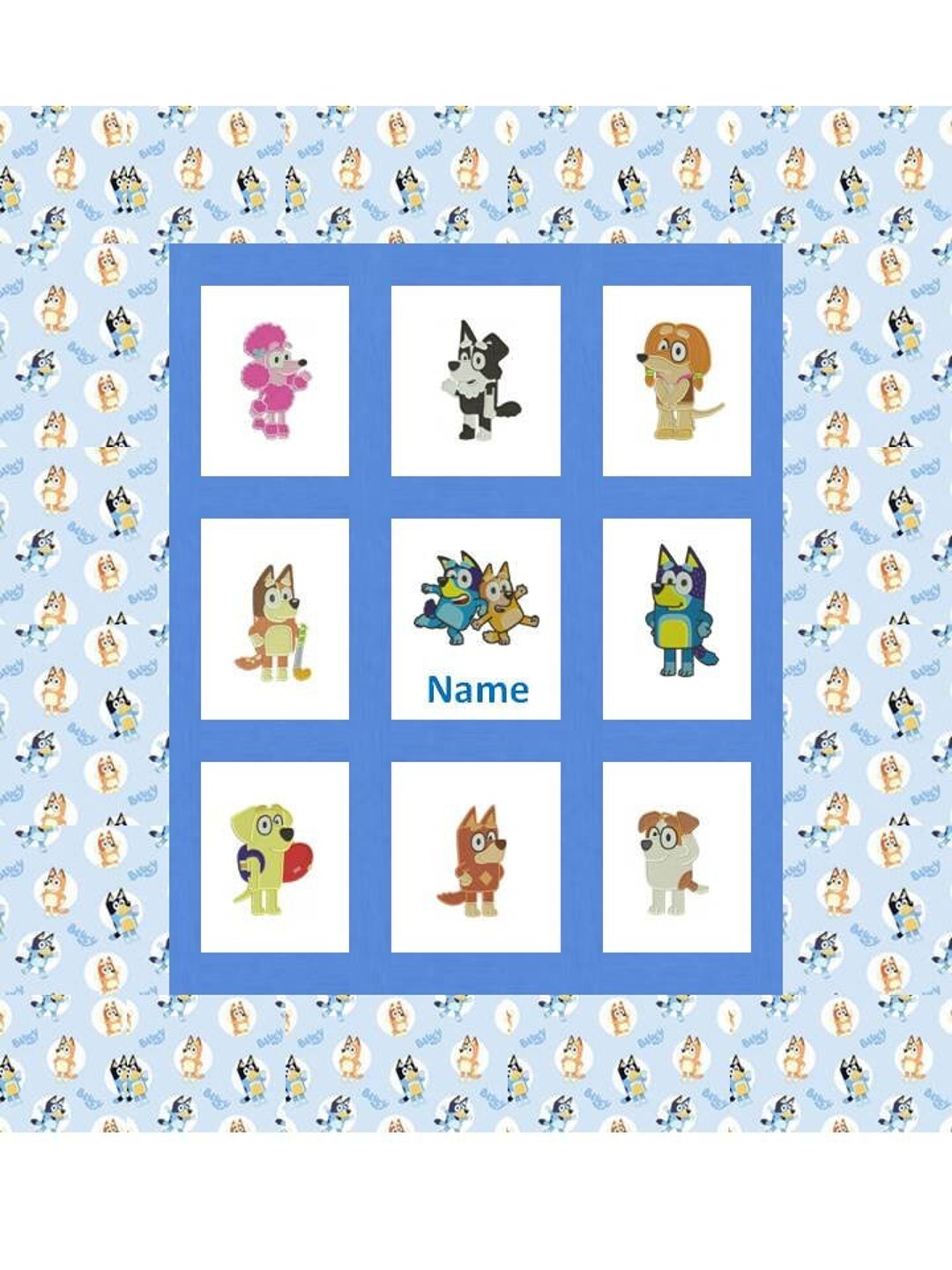 Bluey and Friends Toddler Quilt Custom Made Several Images - Etsy