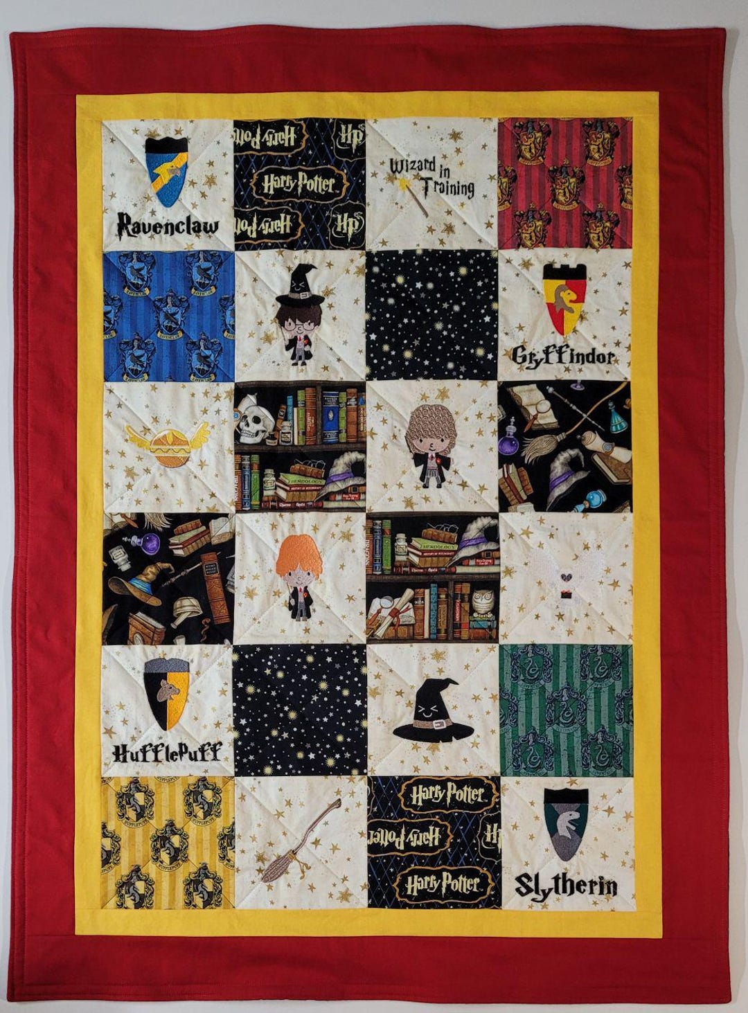 Nursery Quilt Wizard Kids Baby or Toddler Quilt Baby Shower Gift ...