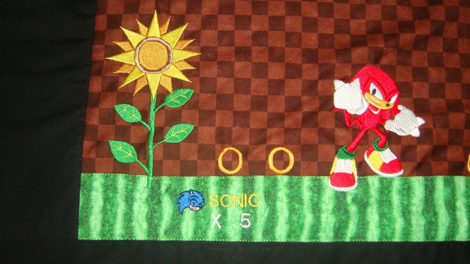 Custom Embroidered Sonic the Hedgehog Lap Quilt 50 X 50 - Etsy