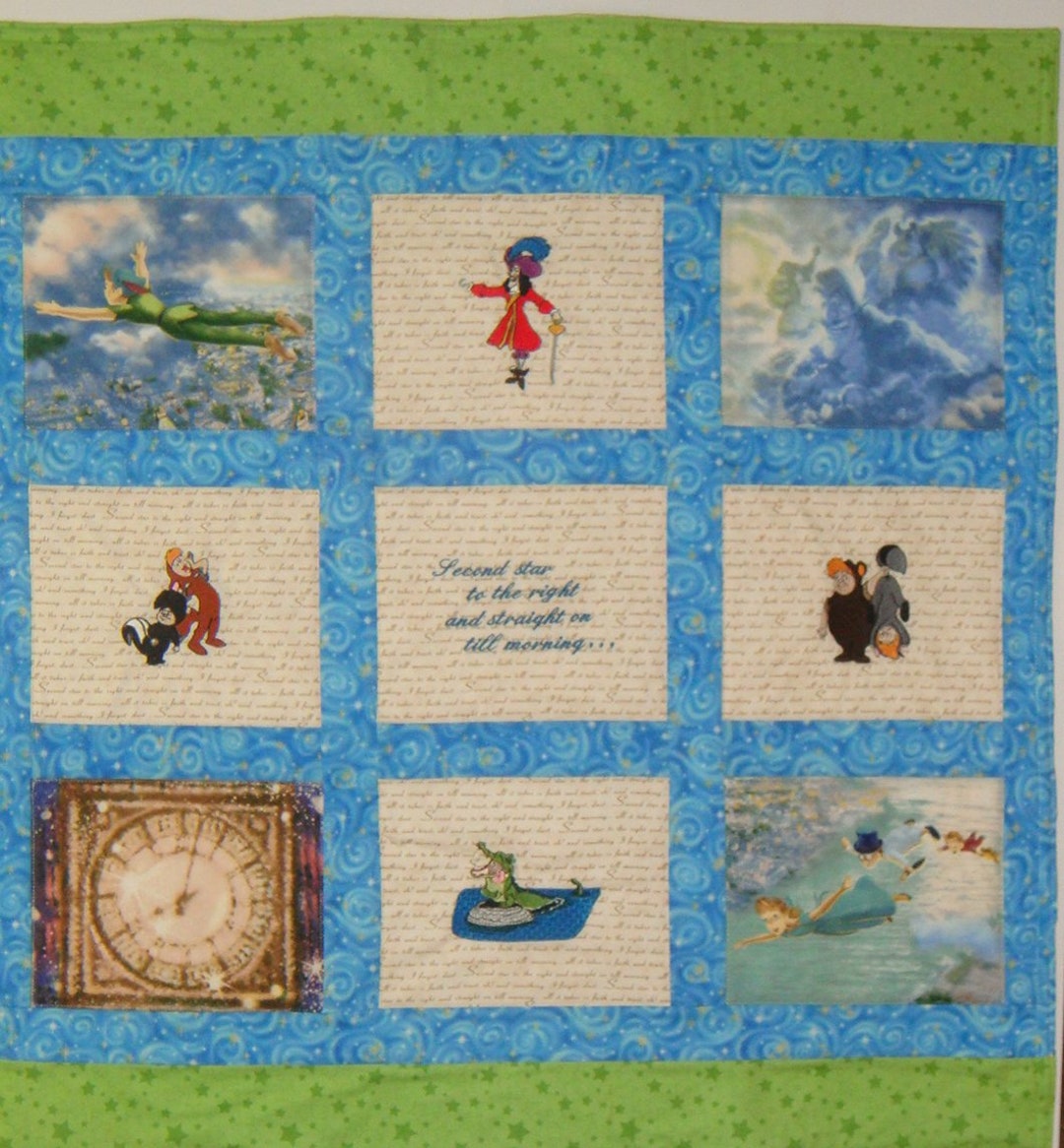 Peter Pan Baby Quilt - Personalized With Baby's Name - Other Fabric ...