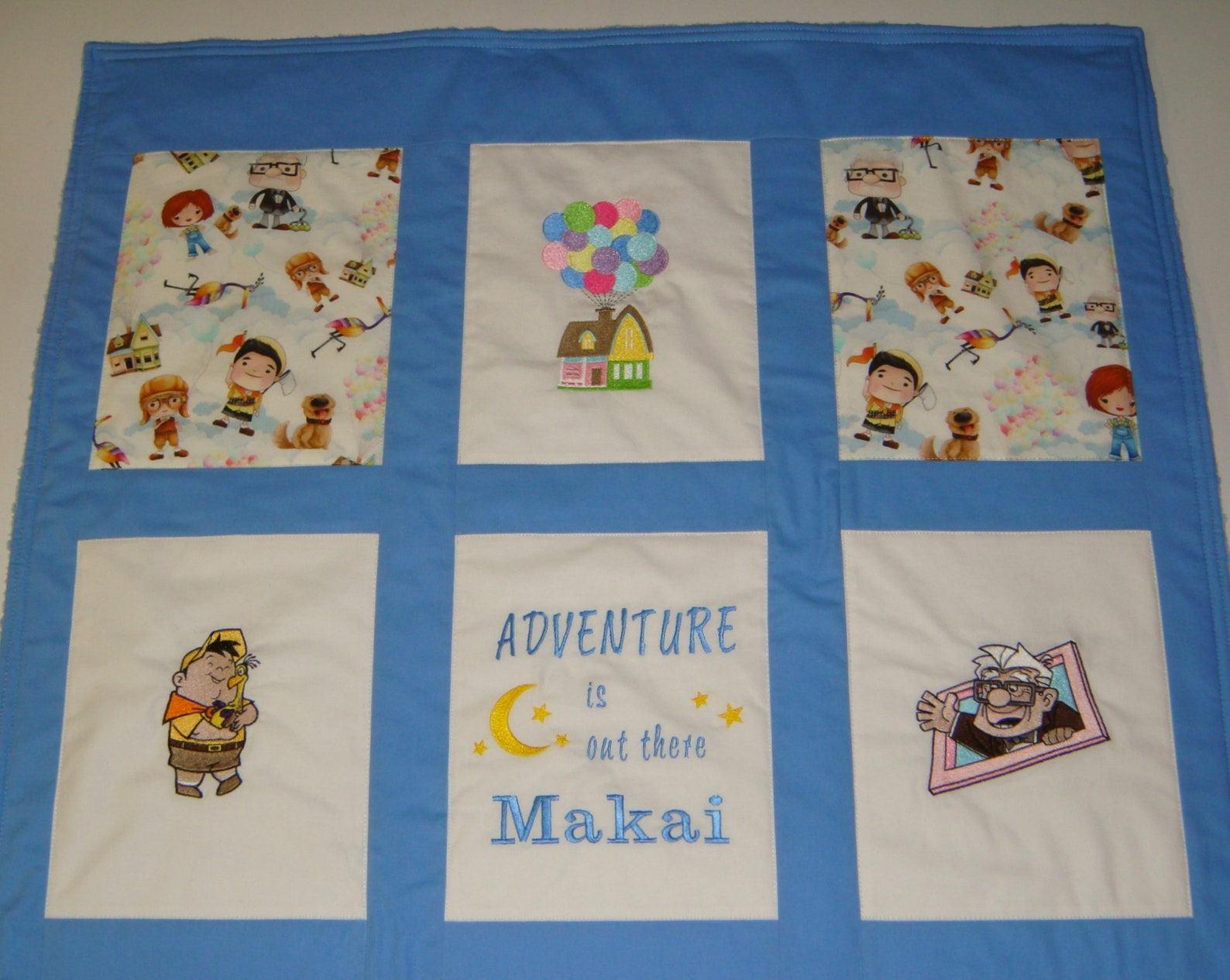 Up the Movie Quilt Custom Embroidered Toddler or Baby Quilt - Etsy