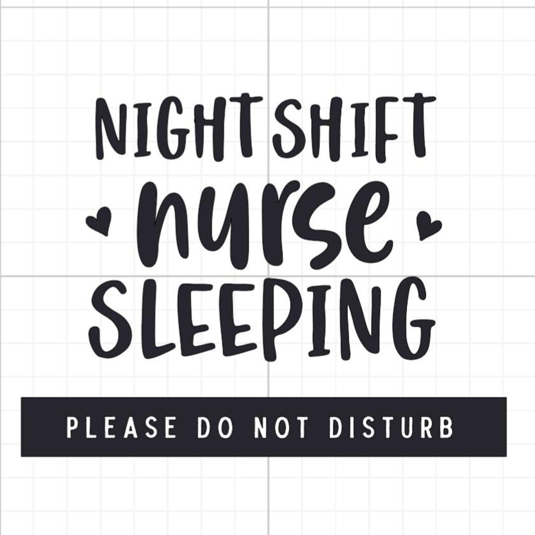 Night Shift Nurse Please Do Not Disturb Vinyl Sticker Funny Stickers ...