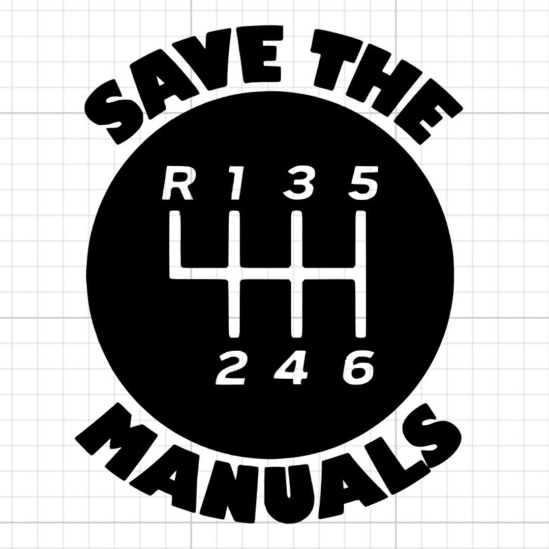 Save the Manuals Funny Sticker Van Car Truck Glass Home Wall Office - Etsy