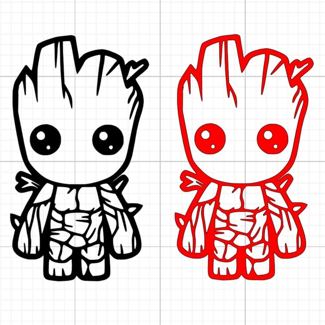 Baby Groot Cute Cool Funny Vinyl Stickers Car Van Truck Bike Home ...