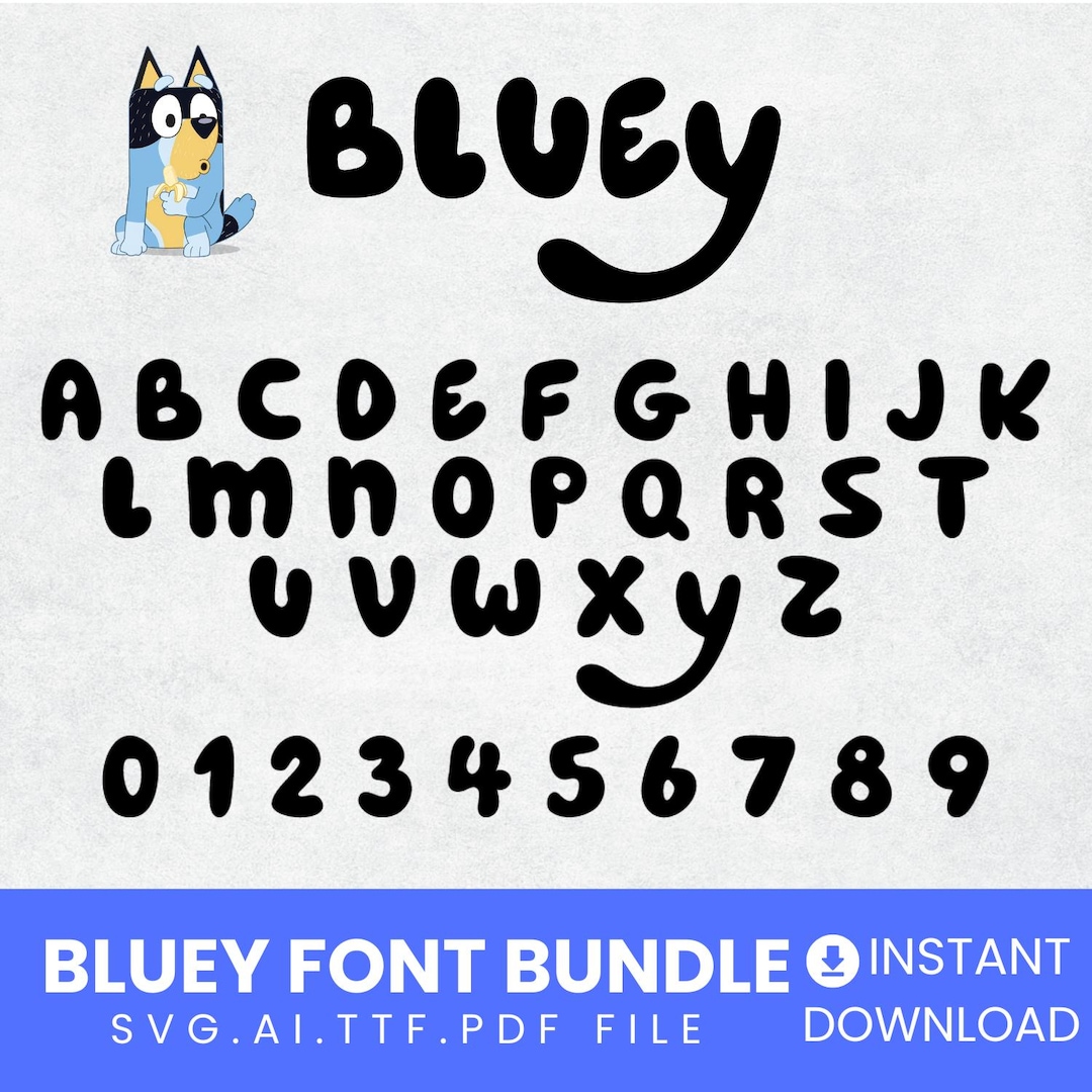 Cartoon Font Svg, Layered Bundle SVG, Svg for Cricut, Cartoon Svg ...