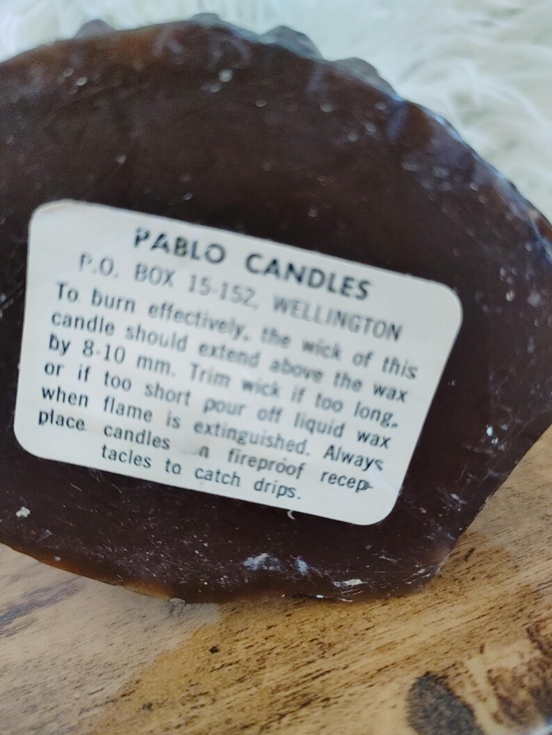 Vintage Chef Bust Candle Pablo Candles Made in Wellington New Zealand ...