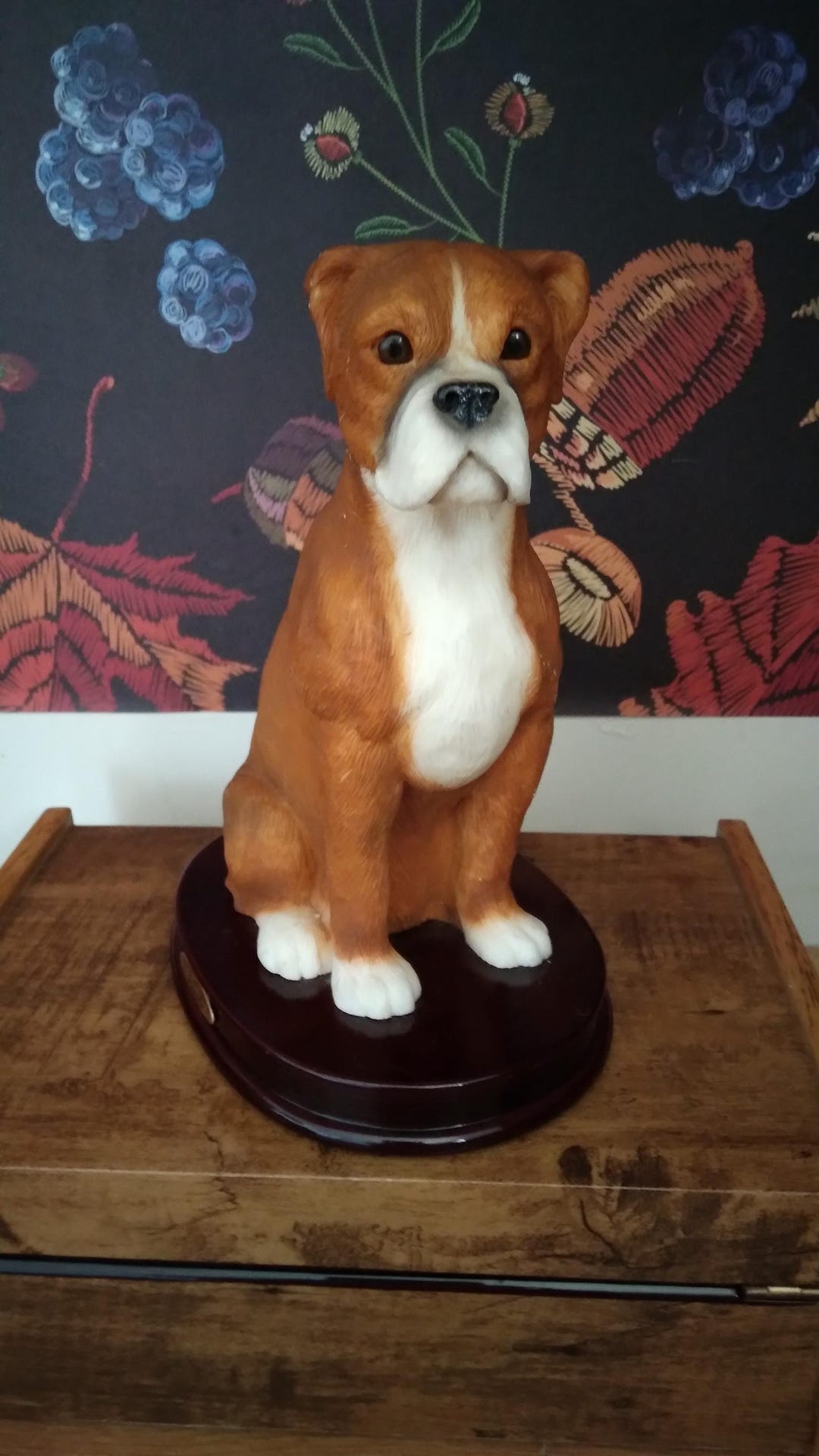 Vintage Resin Boxer Dog Figurine - Juliana Collection - Etsy