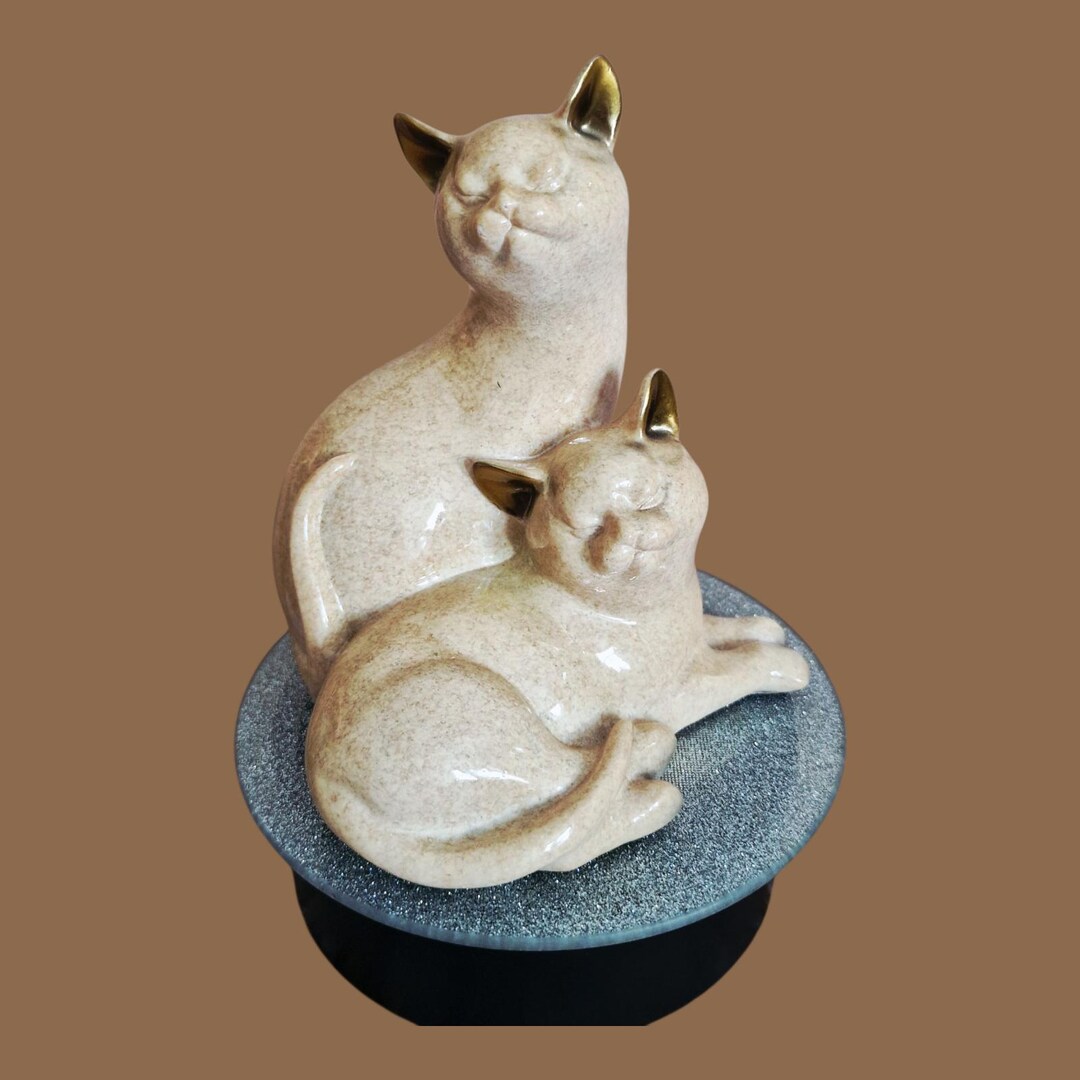 Vintage Shudehill Cats Figurine, 10.5" Sand Colors - Etsy