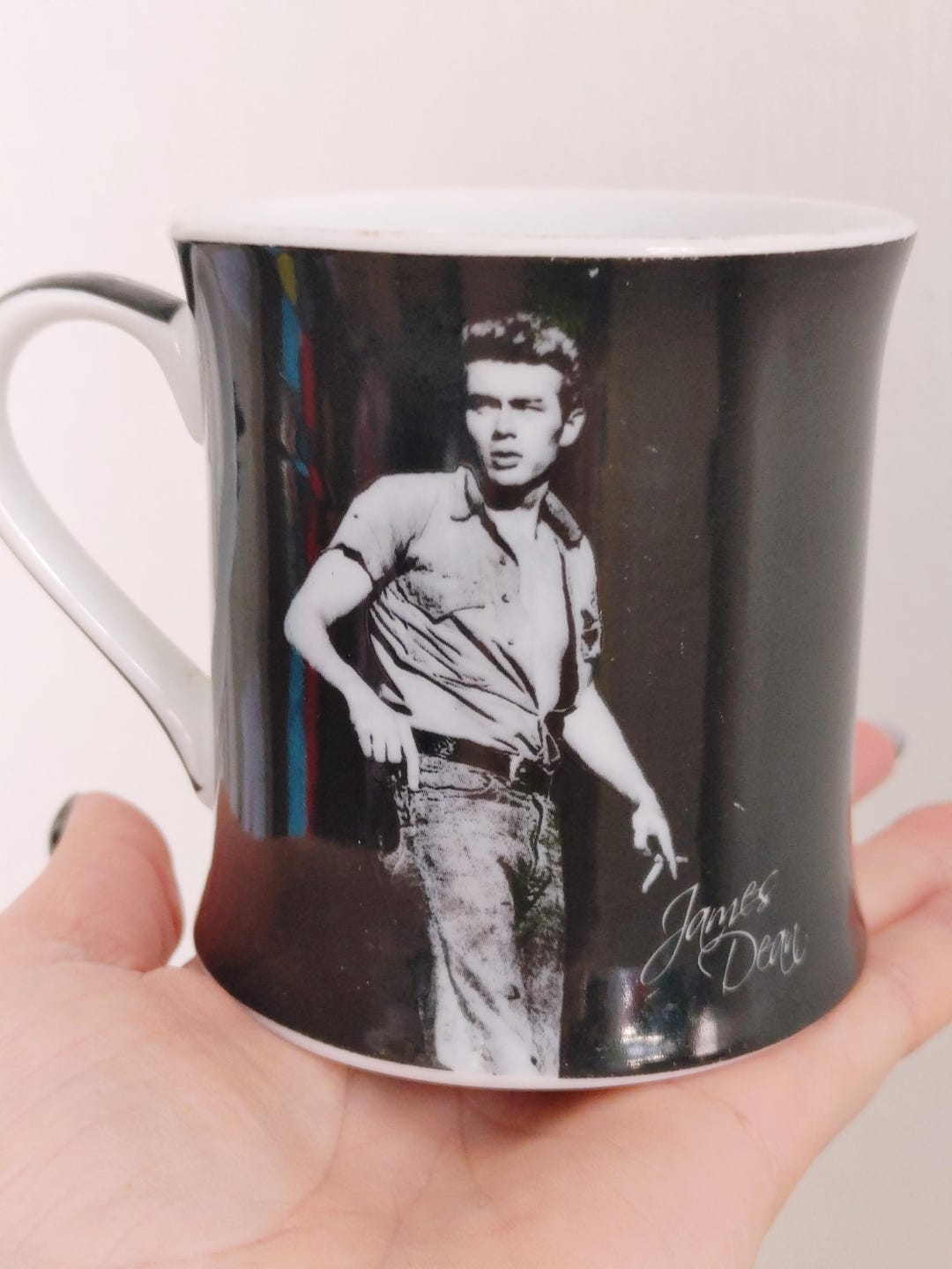 James Dean the Leonardo Collection Fine China COFFEE MUG Black Used ...
