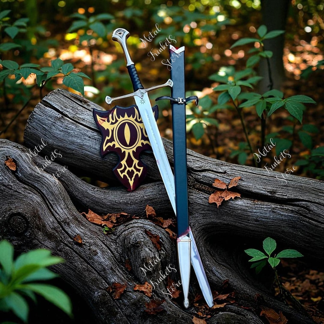 Handmade Narsil Anduril Sword From LOTR | King Elendil Blade | Lord of ...