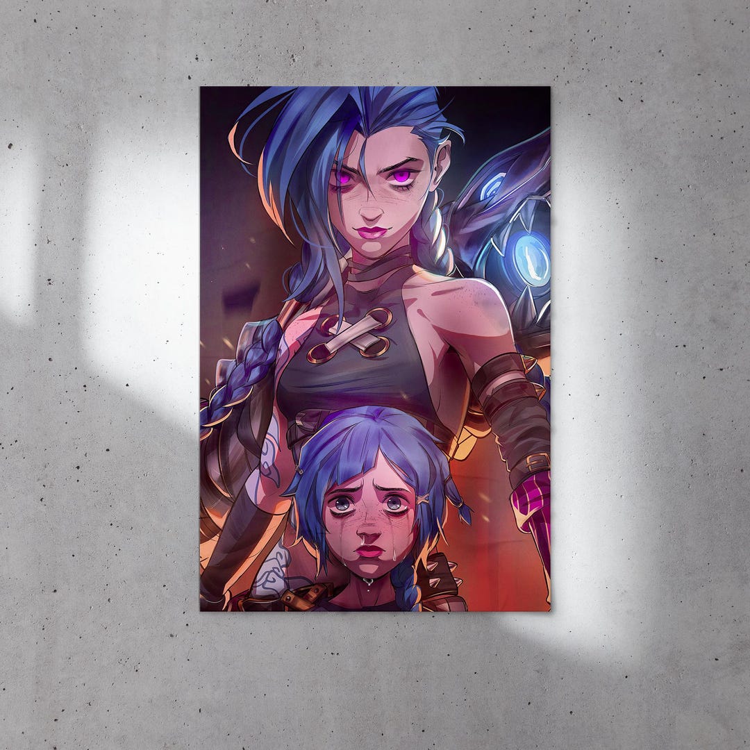 Arcane Poster, Jinx Anime Poster, Arcane Wall Art, Arcane Netflıx Jinx ...
