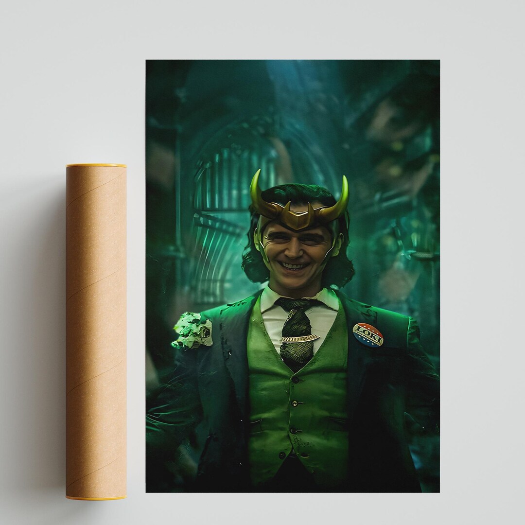 Loki Poster, Loki Print, Loki Wall Art, Marvel Home Decor, Marvel ...