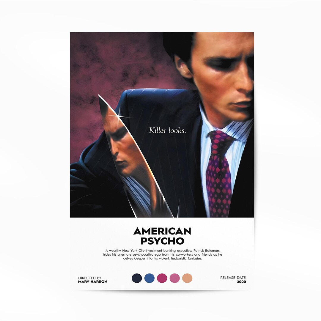 American Psycho Poster, American Psycho Print, American Psycho Wall Art ...
