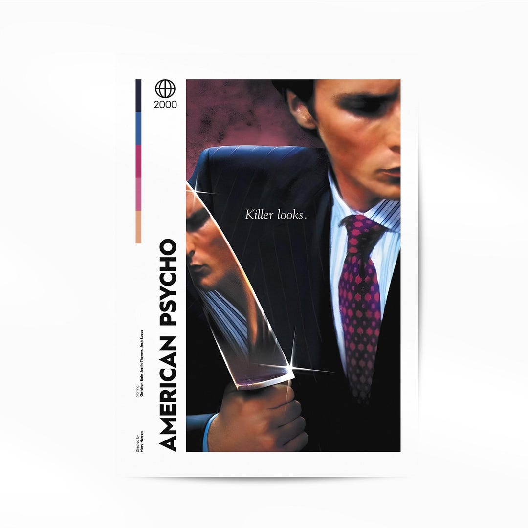 American Psycho Poster, American Psycho Print, American Psycho Wall Art ...