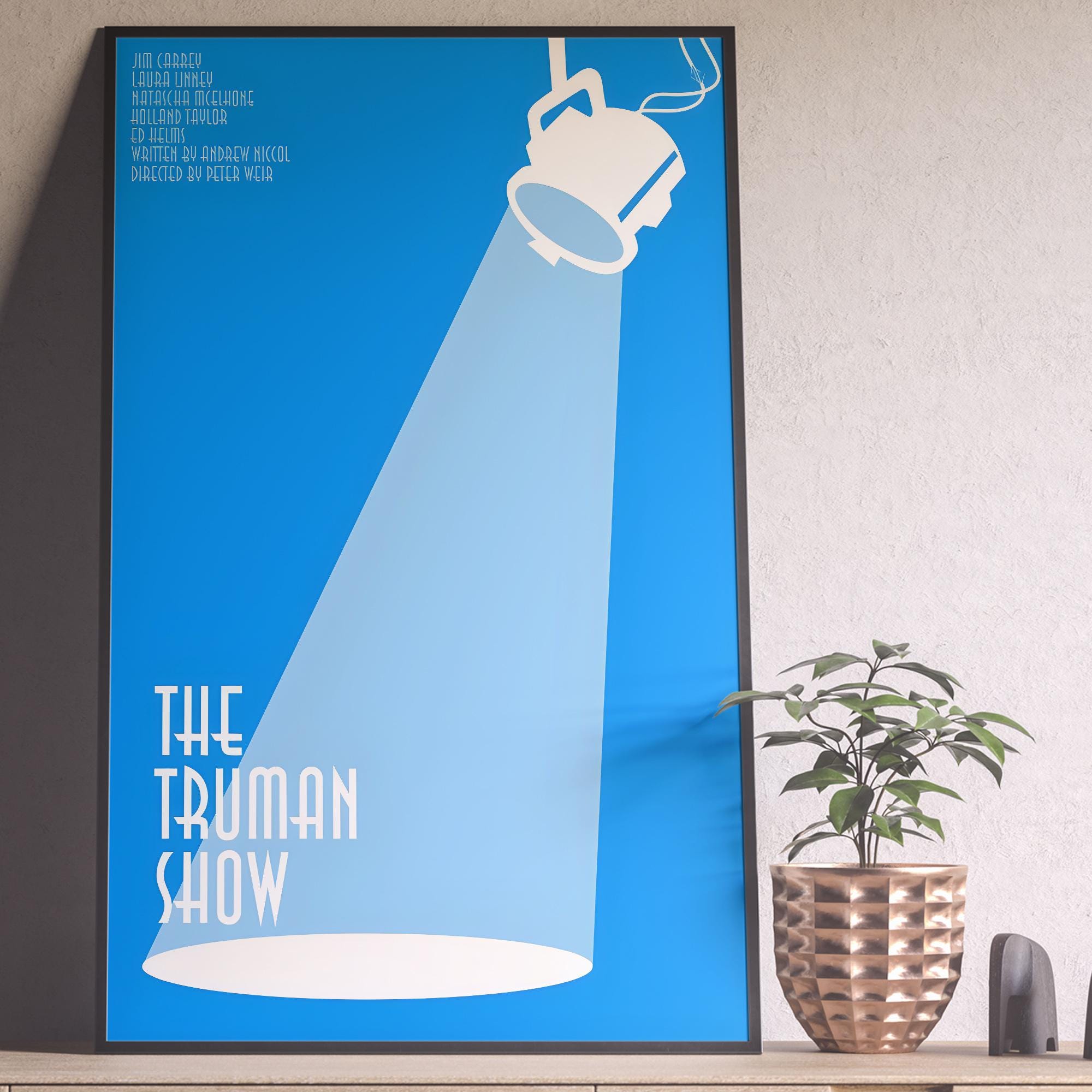 The Truman Show Poster, the Truman Show Movie Poster, Peter Weir, Movie ...