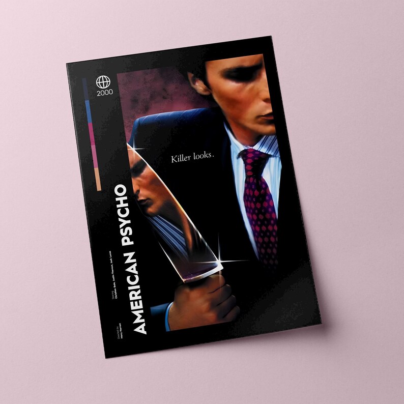 American Psycho Poster, American Psycho Print, American Psycho Wall Art ...