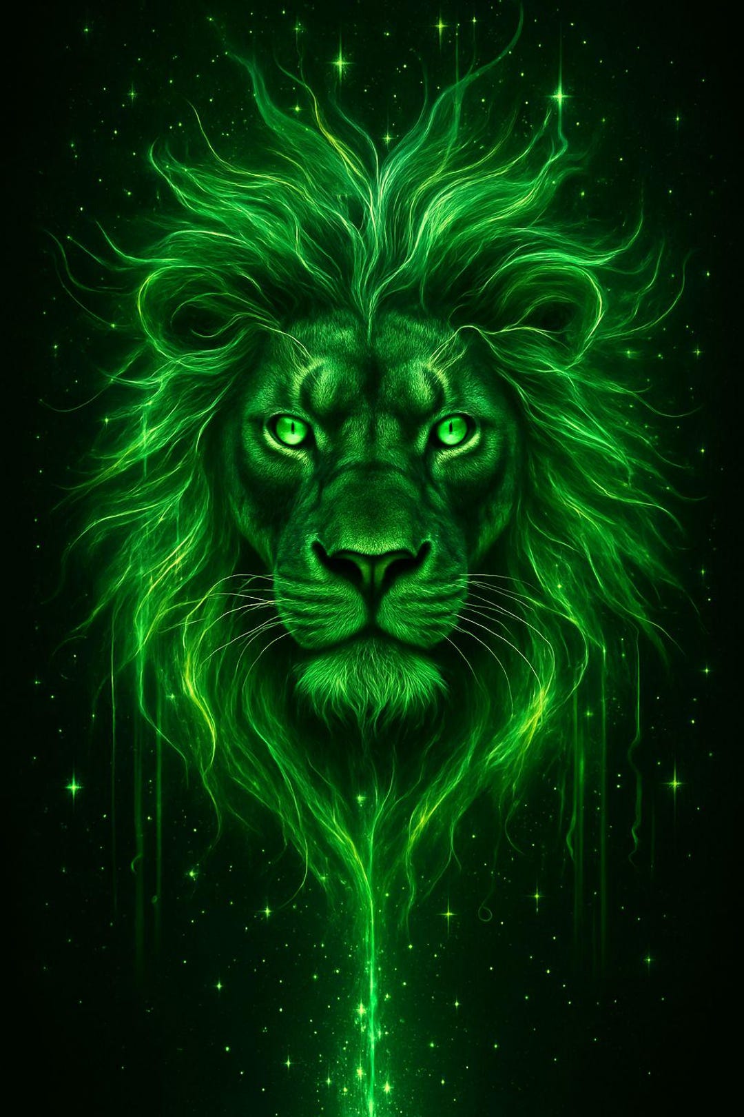 Greendupeshalloween Spooky Wall Art, Eerie Green Digital Prints for ...