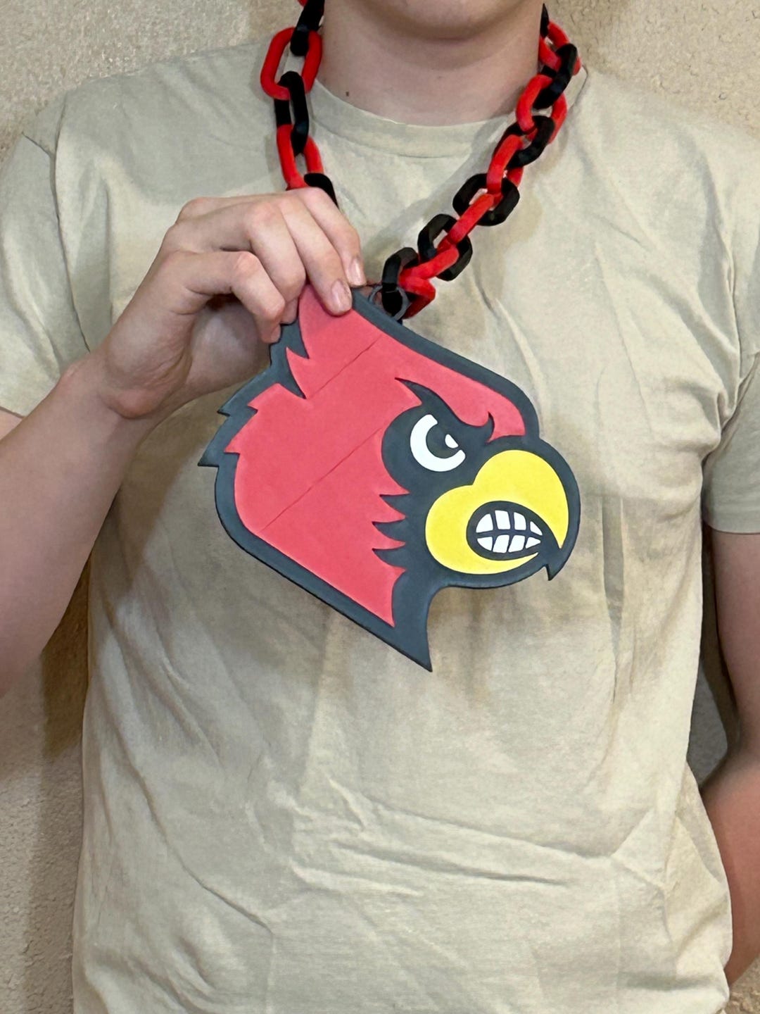 Cardinal Game Day Chain | Oversized 24" Spirit Gear | Student Section ...