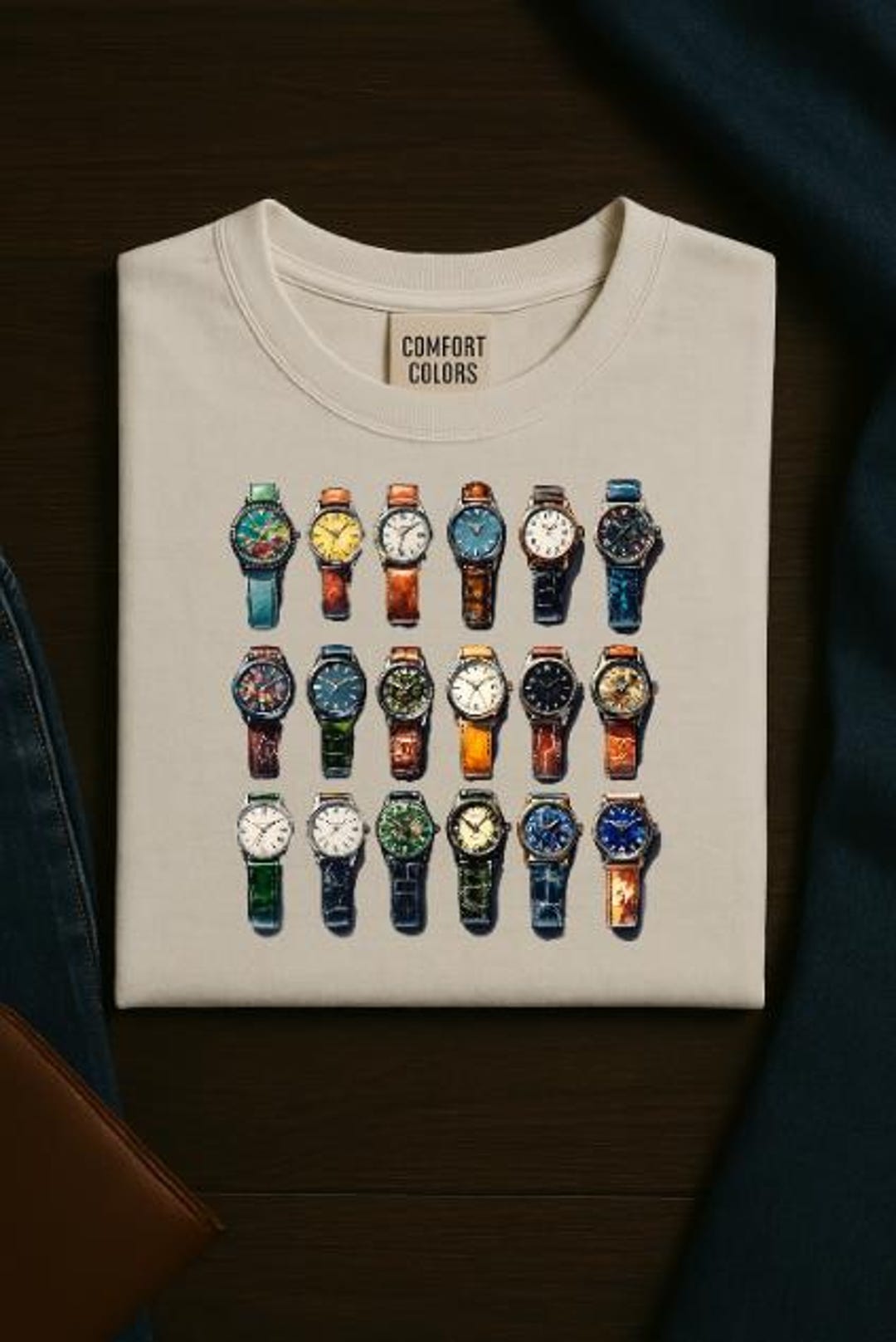 Retro Watch Collection T-shirt, Vintage Style Tee for Watch Lovers ...