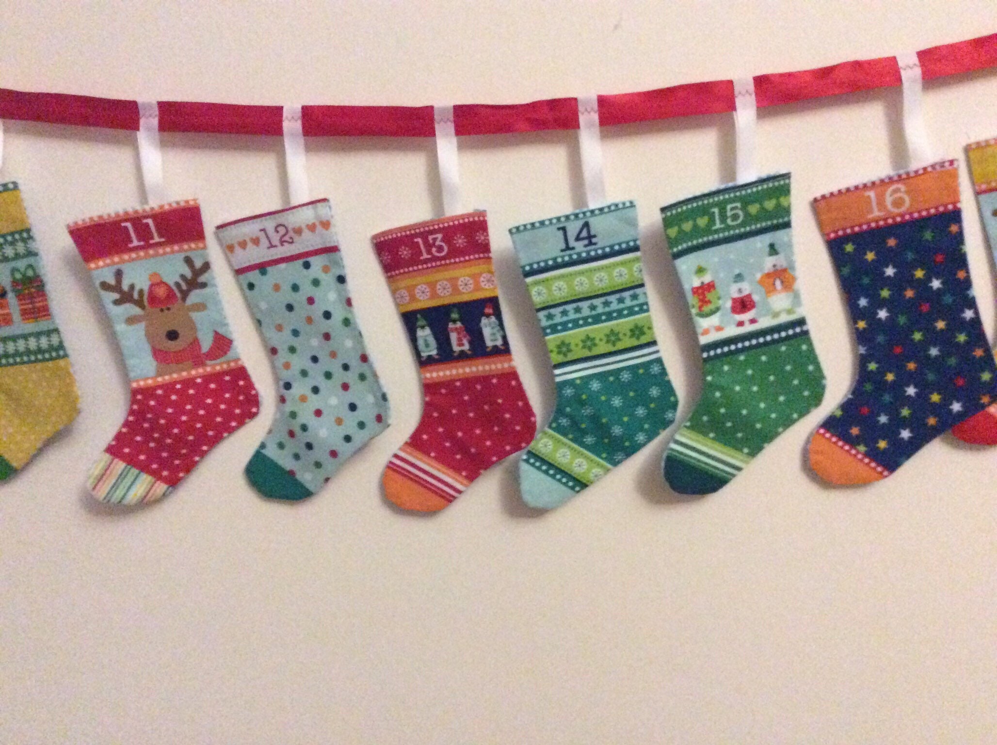 Stocking advent advent calendar Christmas stockings advent | Etsy