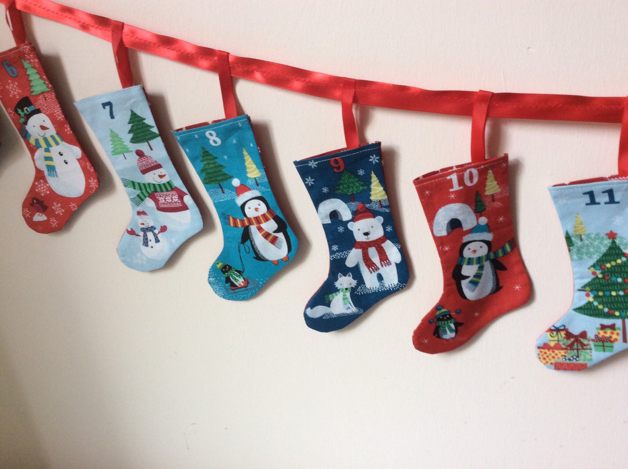 Stocking Advent Advent Calendar Christmas Stockings Advent - Etsy UK