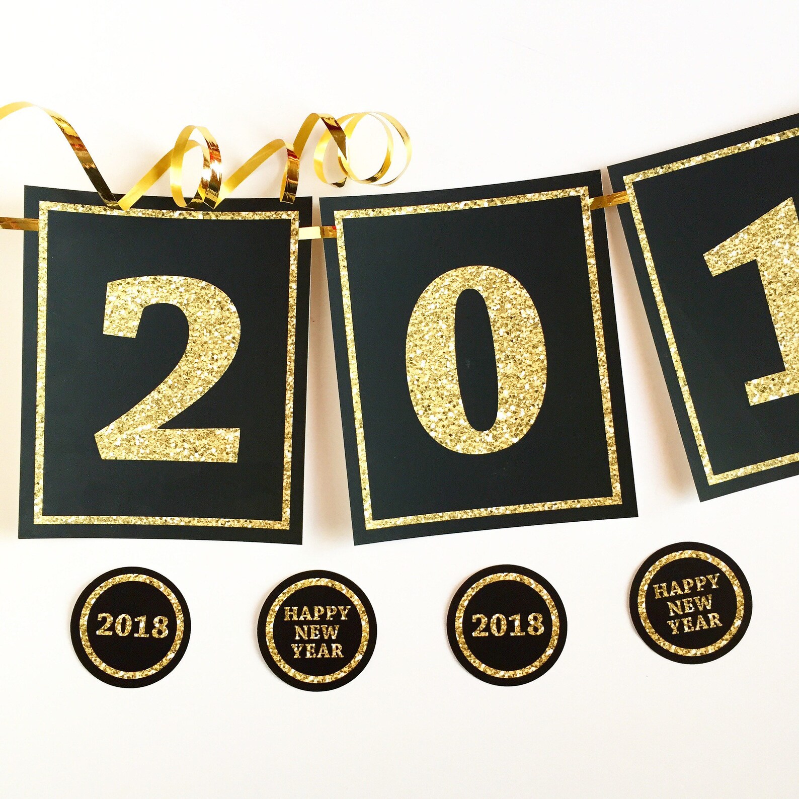 New Years Eve Decorations, New Years Eve Banner, Happy New Year 2024 ...