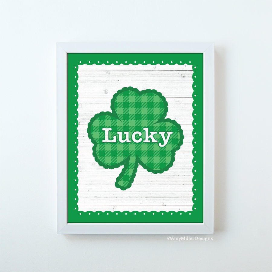 St.patrick's Day Art Print, St.patrick's Day Decor, Lucky Print, St ...