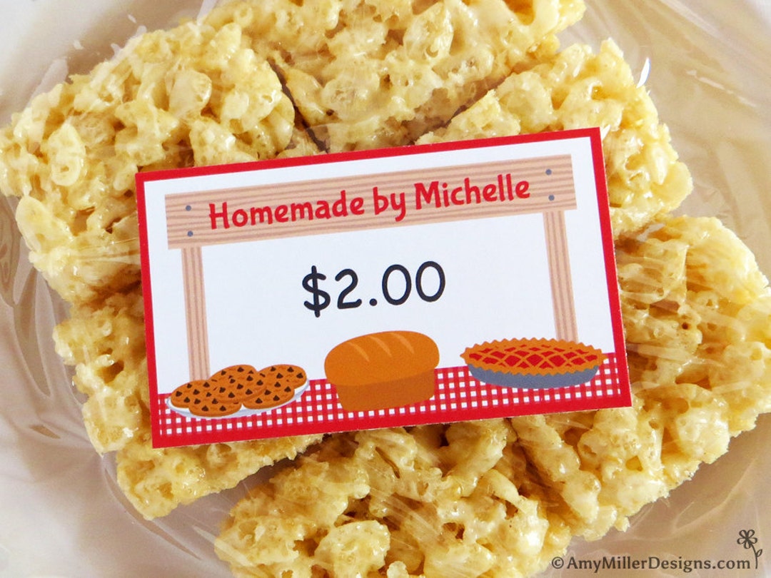 Personalized Printable Food Labels Great for Farmers Markets - Etsy