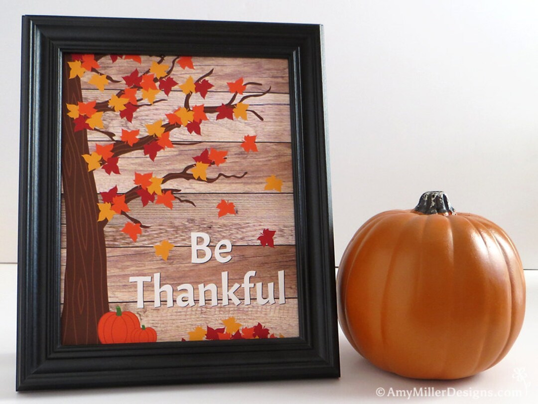 Thanksgiving Art Print, Fall Print, Fall Artwork, Thanksgiving Decor ...