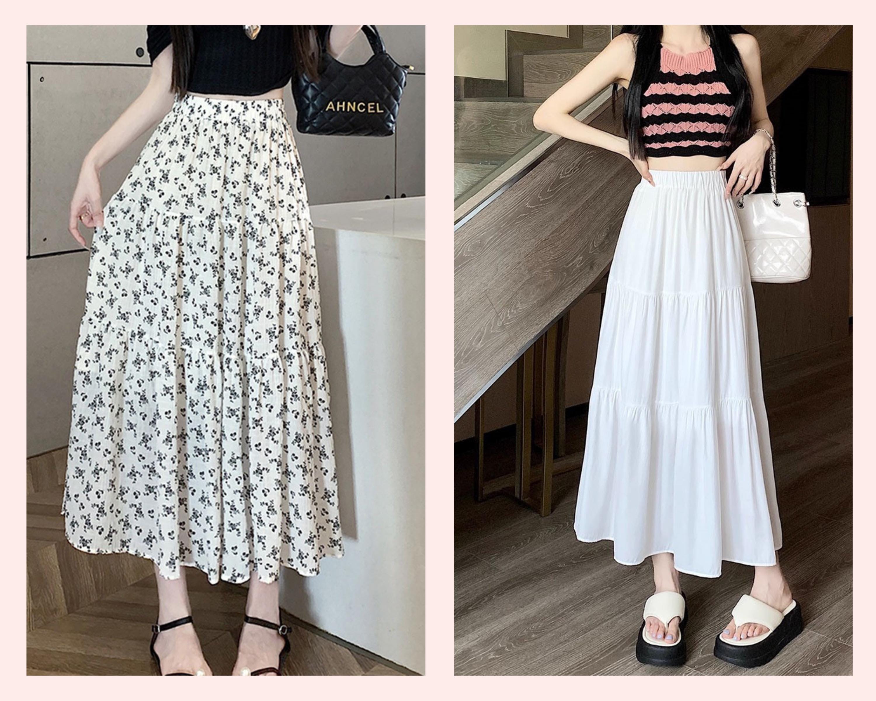 3-tiered Gathered Skirt | Sewing Pattern | PDF Download | DIY Boho ...