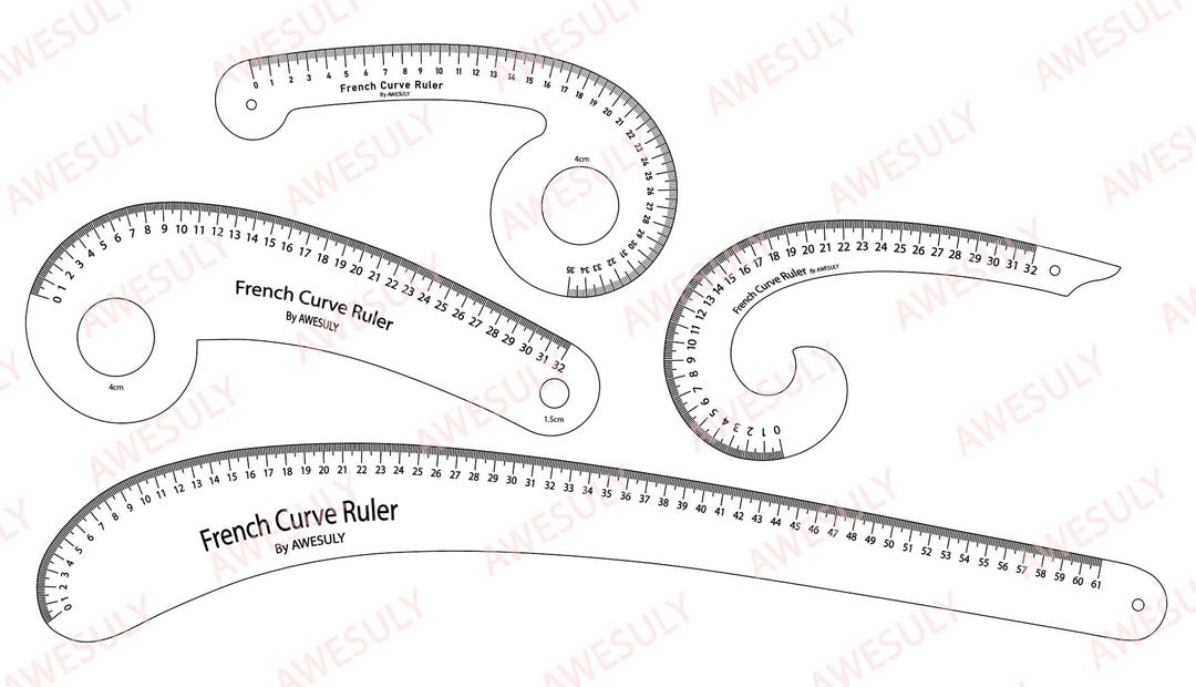 Adobe Illustrator French Curve Ruler Set | Digital and Printable Tools ...